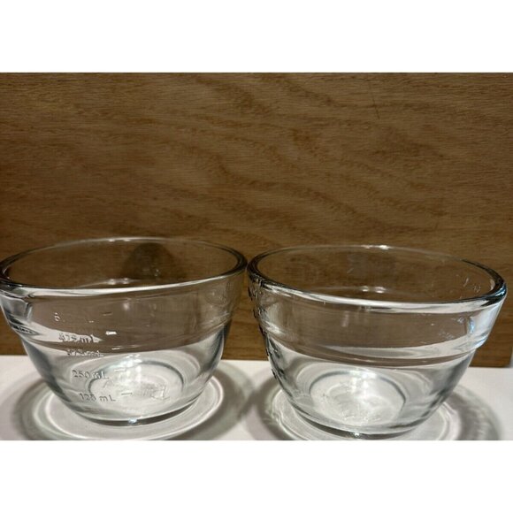 Pampered Chef | Dining | 2 Pampered Chef Heavy Clear Glass Measuring ...